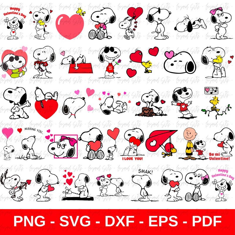 Snoopy Svg - Etsy