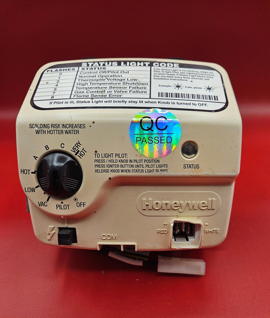 WV8840C1404 Honeywell Water Heater Gas Valve for Natural Gas (used ...