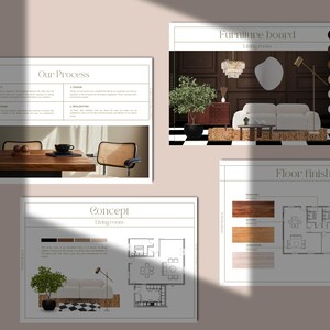 Interior Design Template, Interior Decoration Client Presentation ...