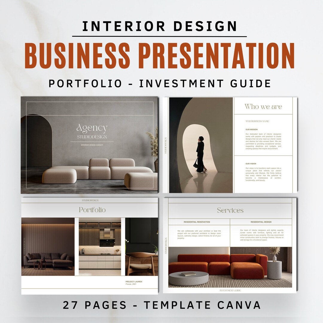 Interior Design Business Model L Interior Designer Presentation Client ...