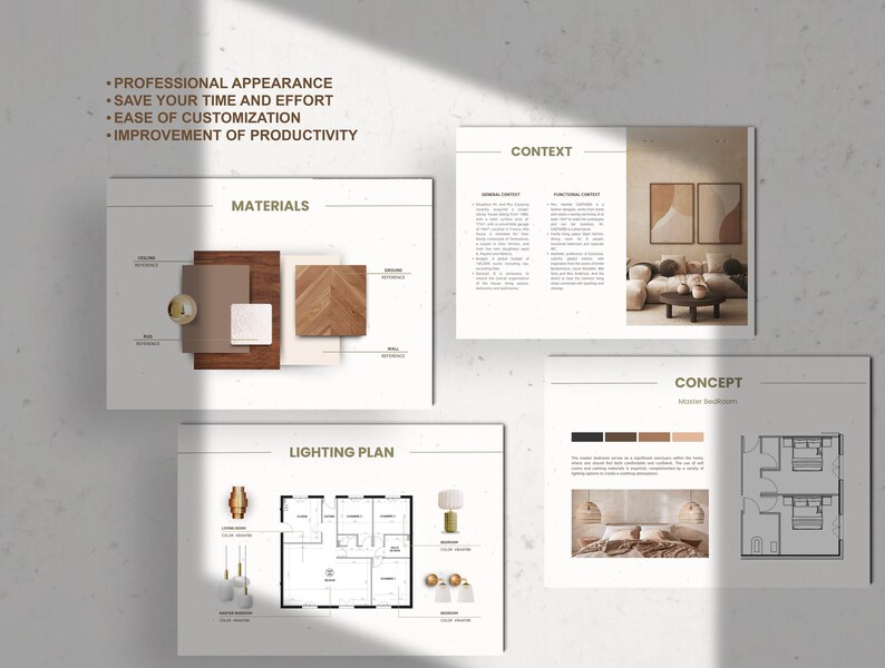 Interior Design Template, Project Proposal, Client Presentation ...