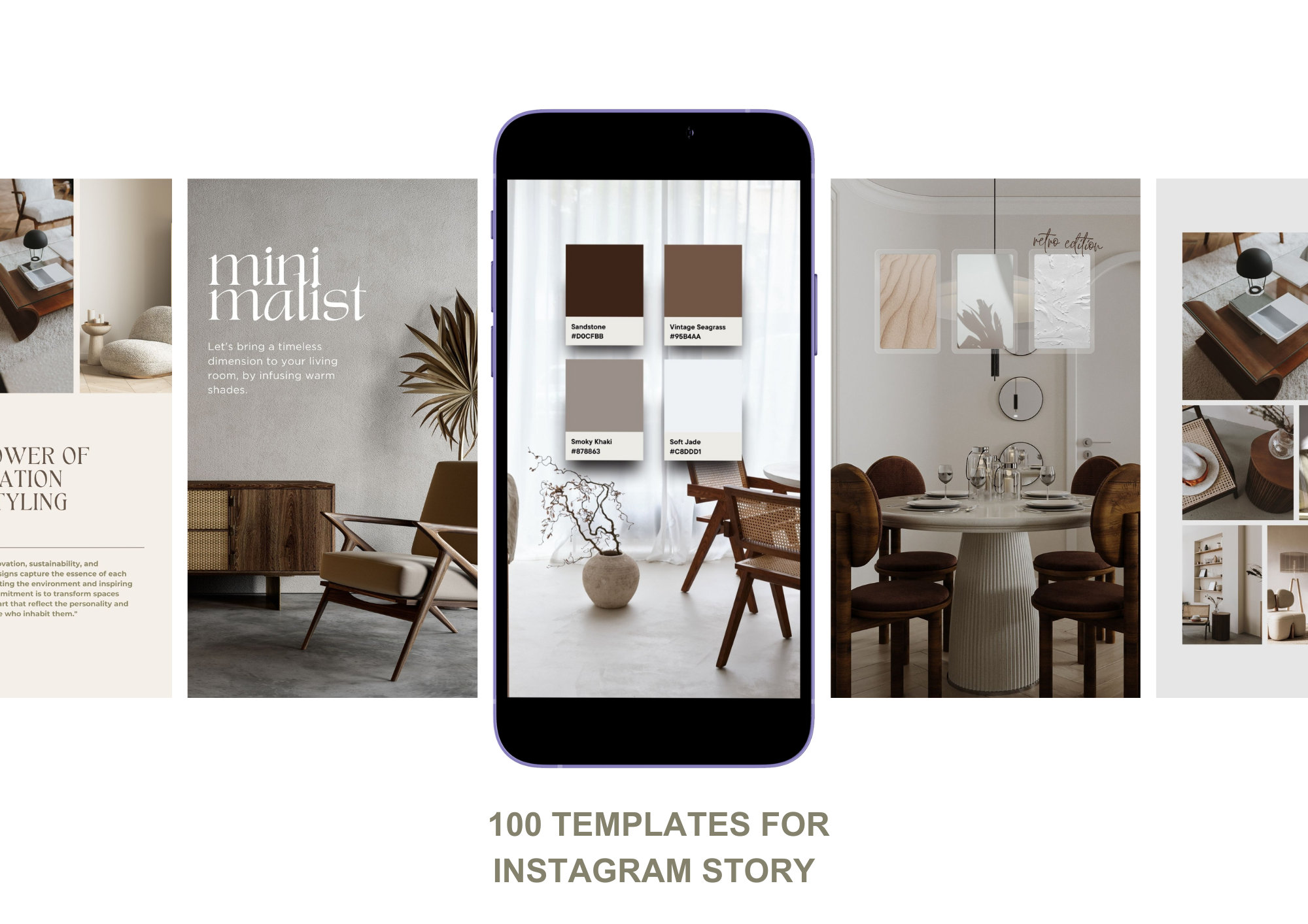Interior Design Instagram Post Templates, Interior Decoration Posts and ...
