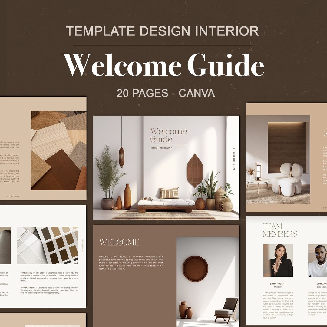 Interior Decoration Welcome Guide Template for Interior Decorators ...