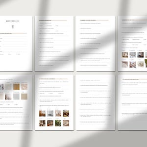 Interior Designer Client Questionnaire Template | Onboarding Questions ...