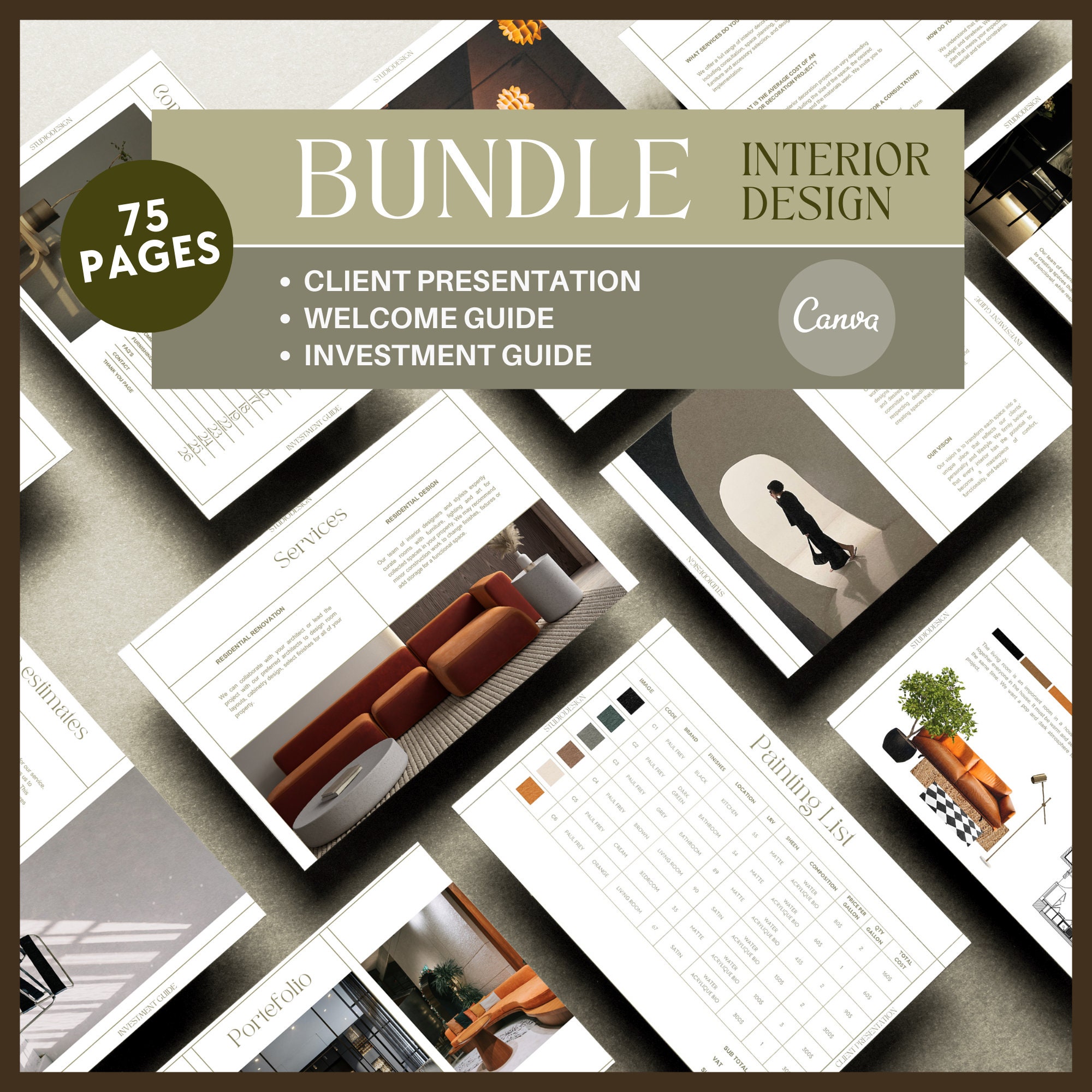 Professional Interior Design Pack, Set for Interior Decorators ...