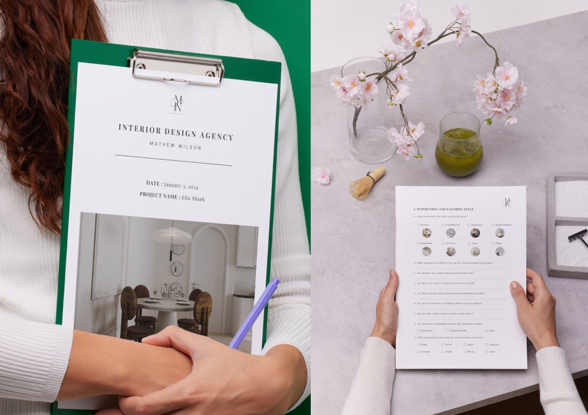 Interior Designer Client Questionnaire Template | Onboarding Questions ...