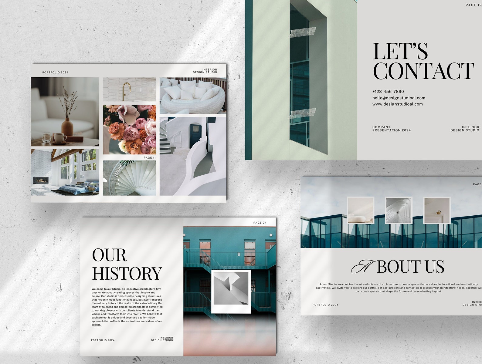 Interior Design Lookbook Template, Canva Magazine Template, Portfolio ...