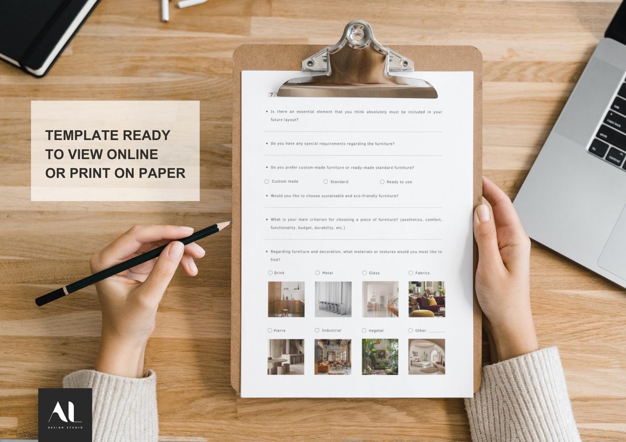 Interior Designer Client Questionnaire Template | Onboarding Questions ...