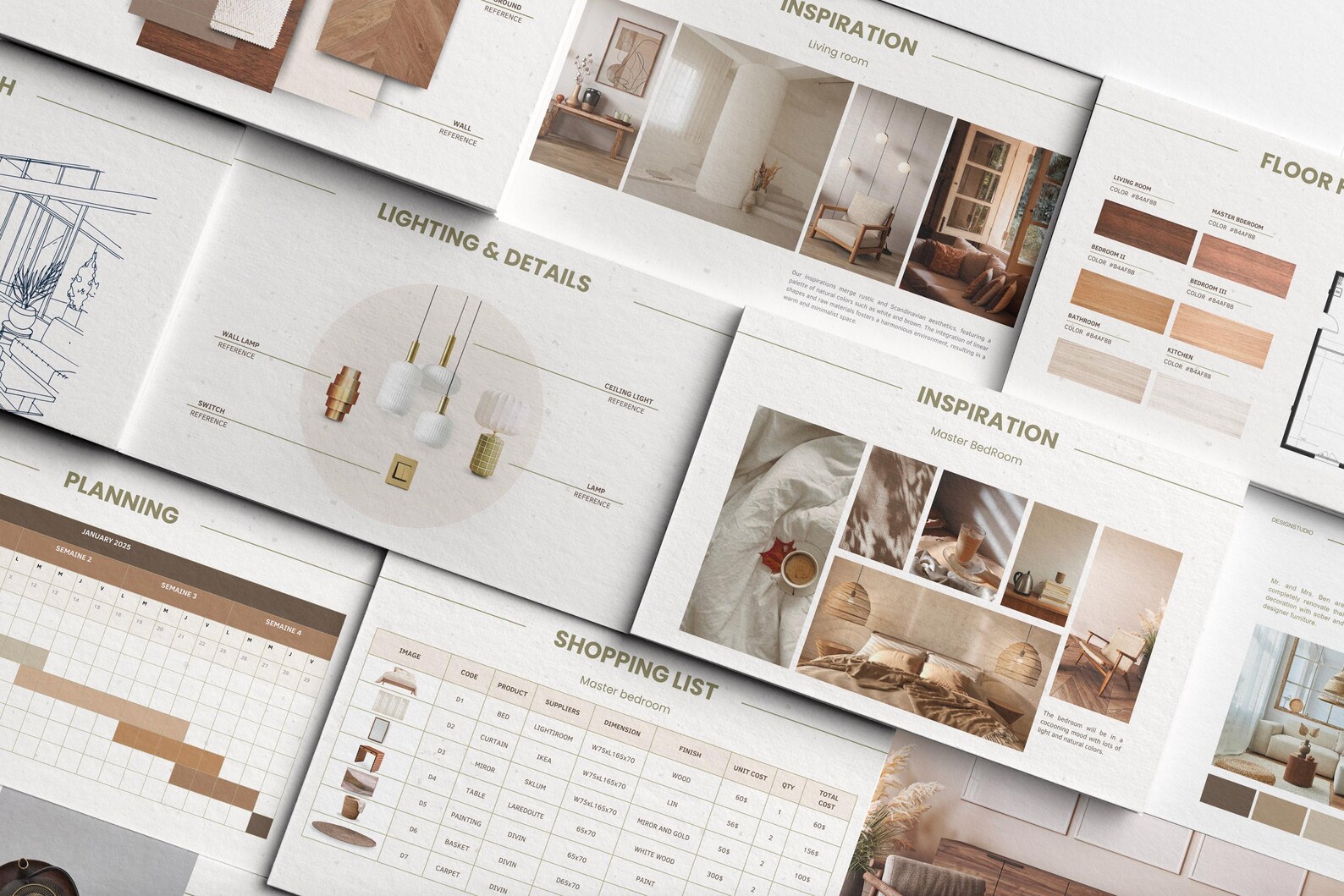 Interior Design Template, Project Proposal, Client Presentation ...