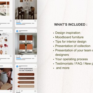 120 Interior Design Instagram Post Templates, Interior Decoration Posts ...