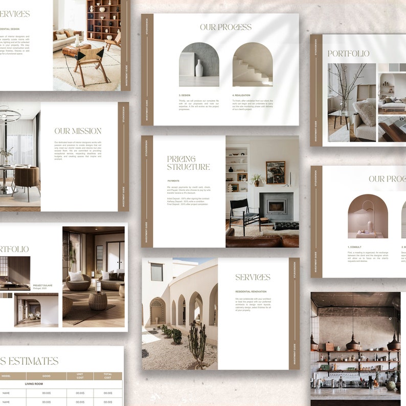 Interior Design Investment Guide Template | Interior Design Services ...