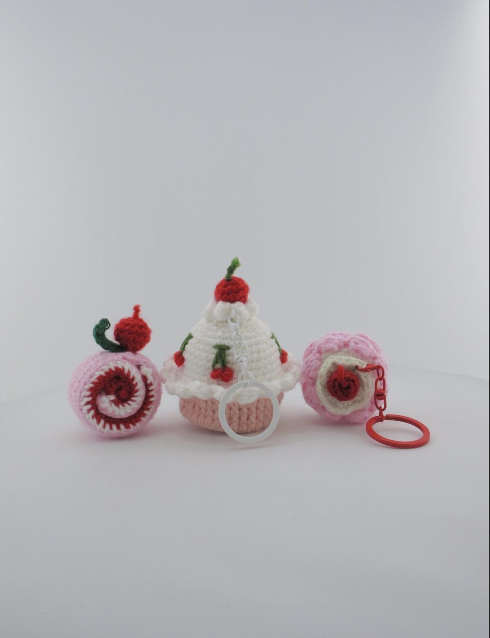 Handmade Crochet Cupcake and Cake Keychains - Etsy
