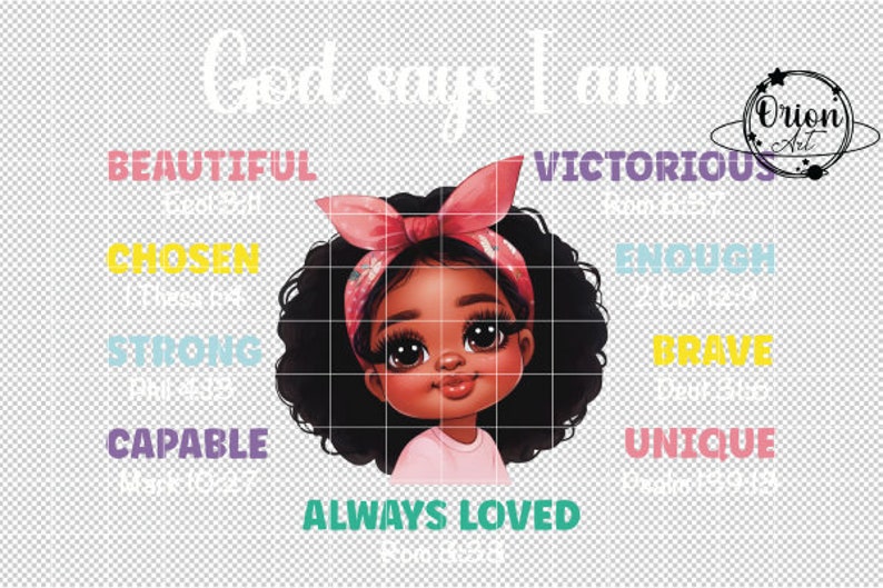 God Says I Am Png, Black Girl Png, Christian Png, Religious Png, Png ...