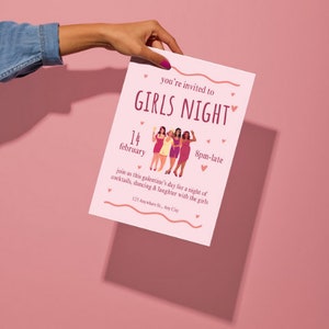 Girls Night Template - Etsy