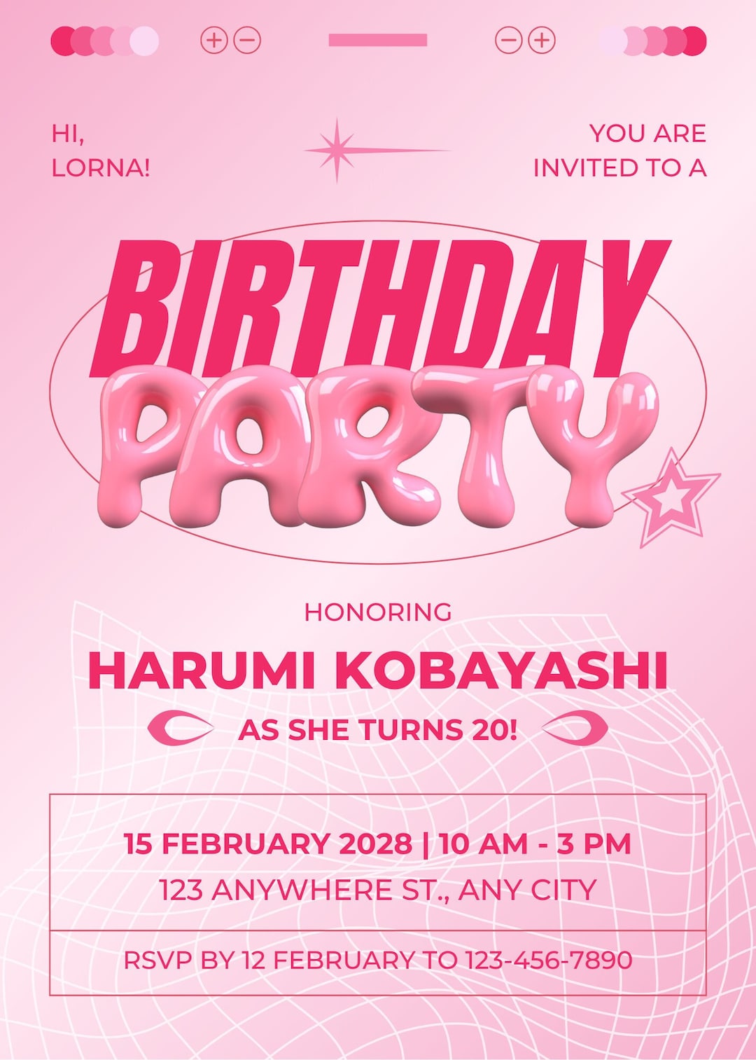 Editable Birthday Party Invitation - Etsy