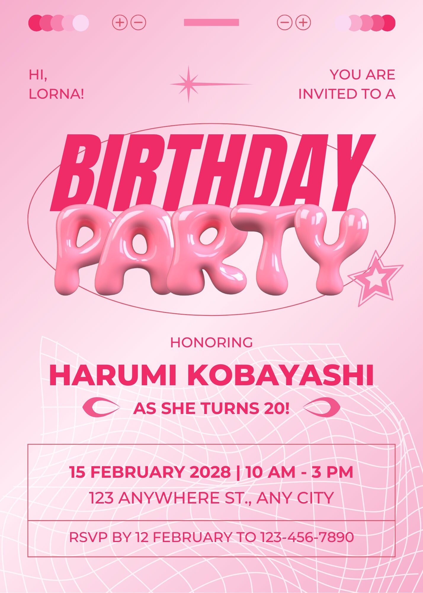 Editable Birthday Party Invitation - Etsy
