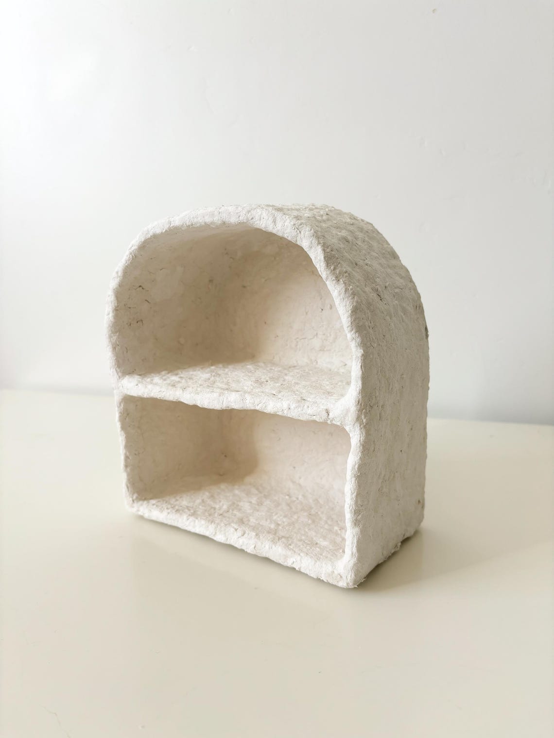 Paper-mache Shelf // Small Decorative Arch Shelf // Paper Mache Mini ...