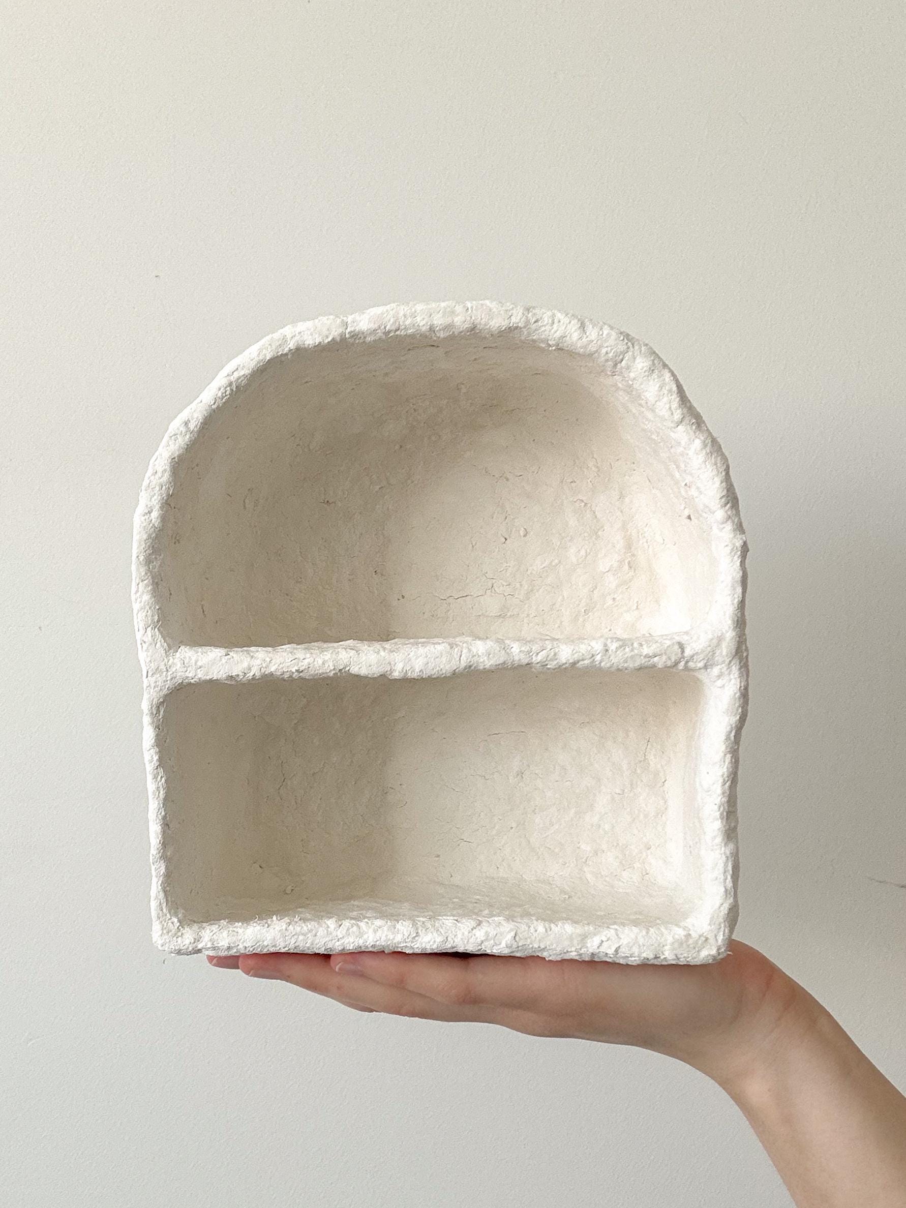 Paper-mache Shelf // Small Decorative Arch Shelf // Paper Mache Mini ...