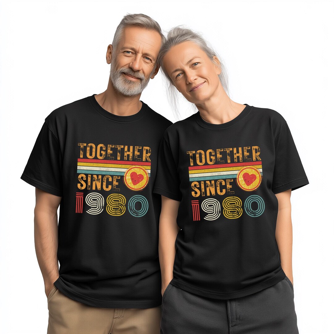 46 Years Married Gift | 46th Anniversary Shirt | 1980 Anniversary Gift ...