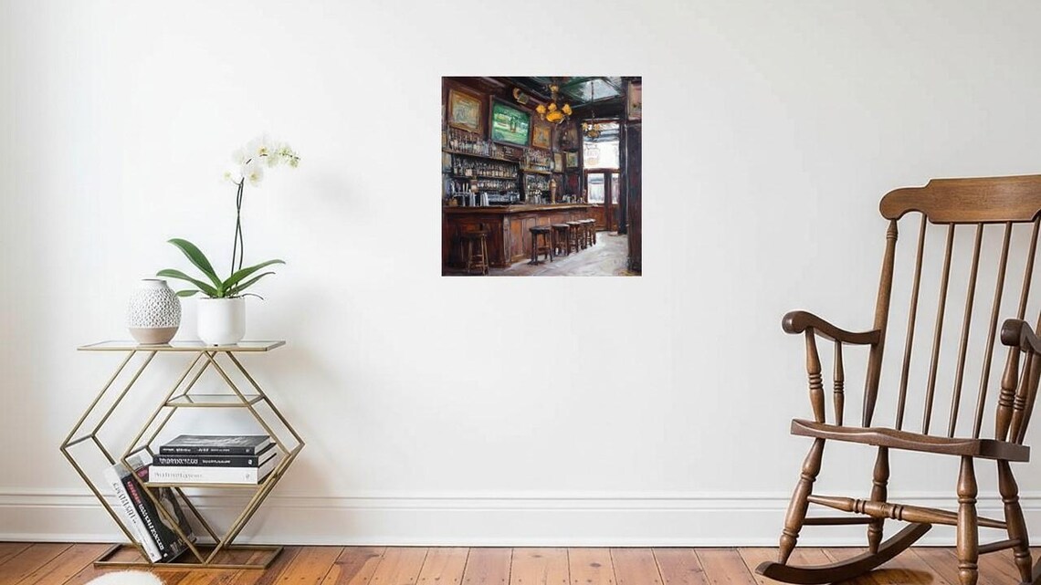 Vintage Irish Pub Print: Rustic Tavern Painting for Home Bar - Etsy