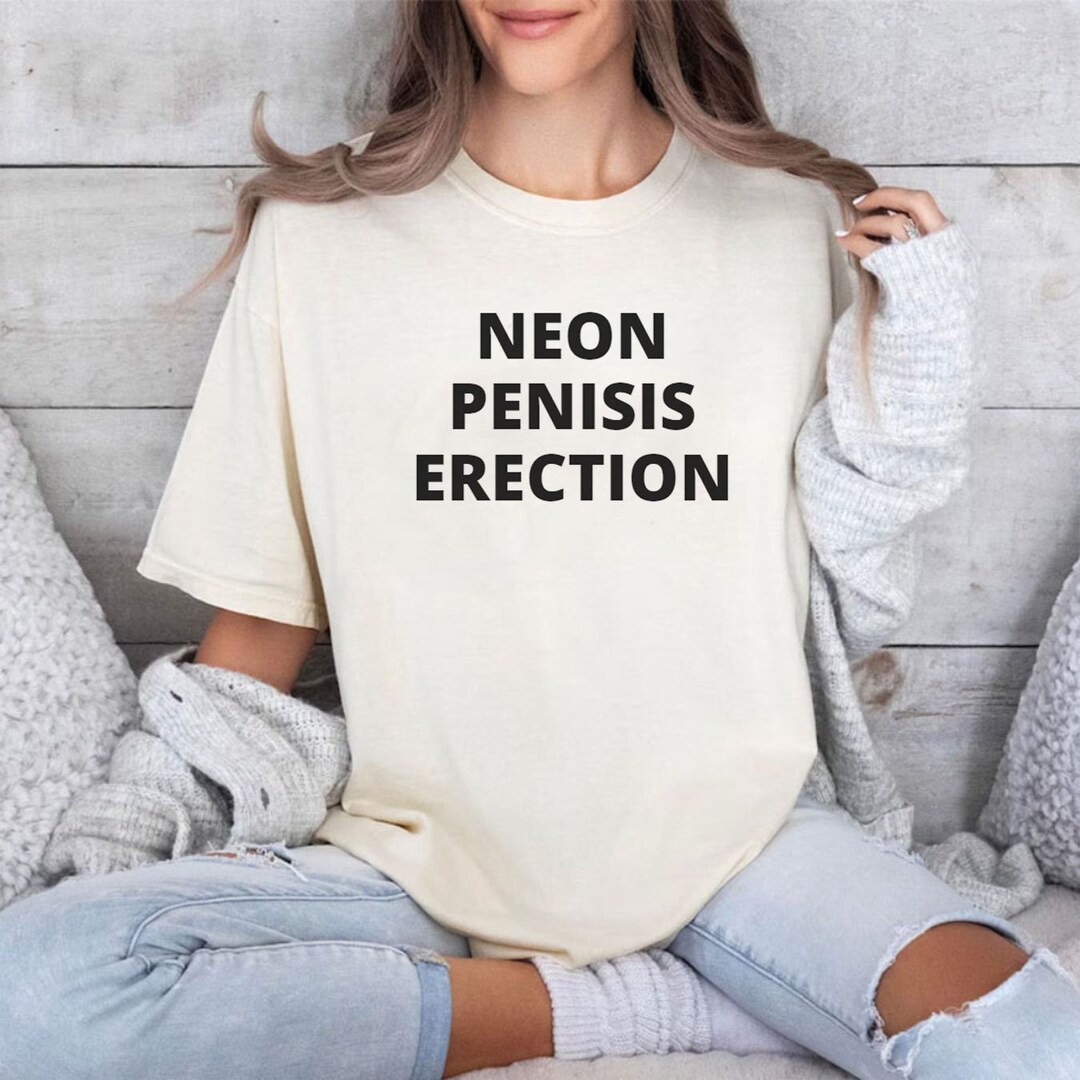 Neon Penisis Erection Graphic Shirt, Neon Genesis Evangelion Shirt ...