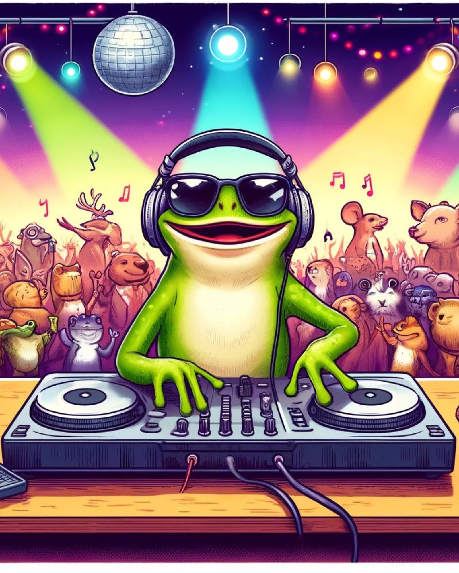 Frog Music DJ Fun - Etsy