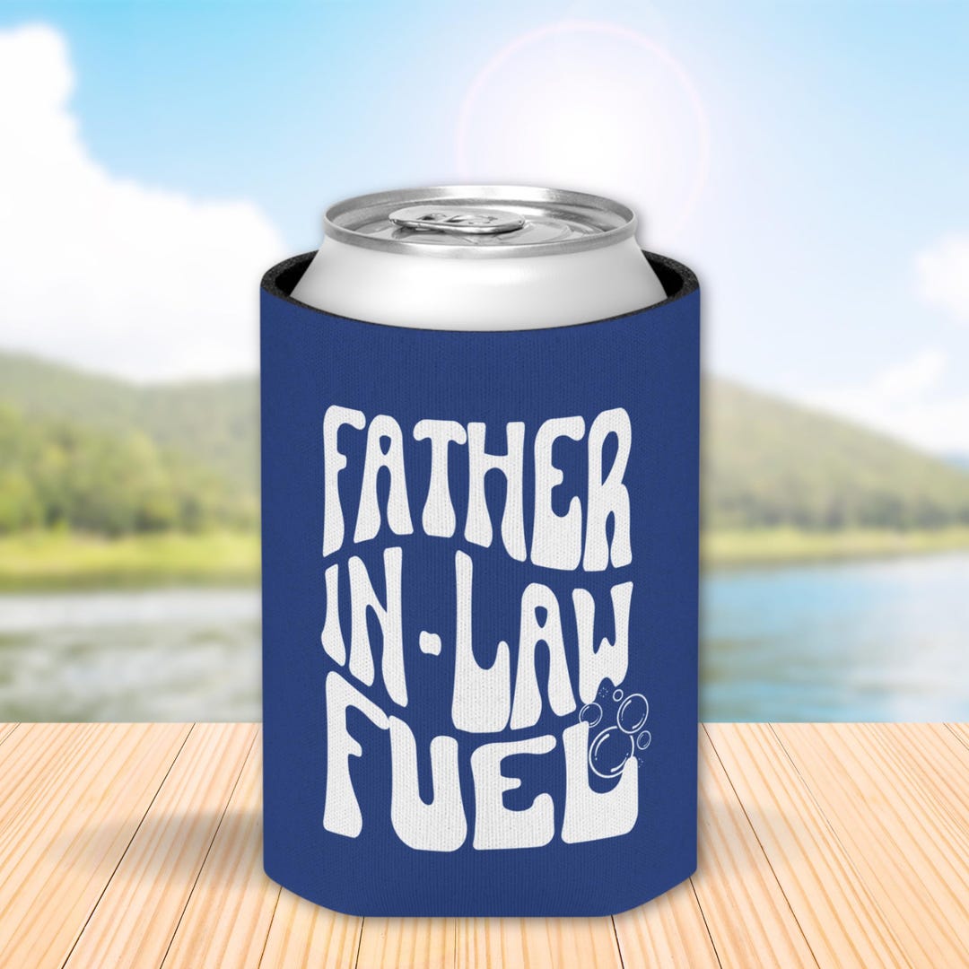 Father in Law Can Cooler Sleeve, Dad in Law Gift Coozie, Wedding Beer ...