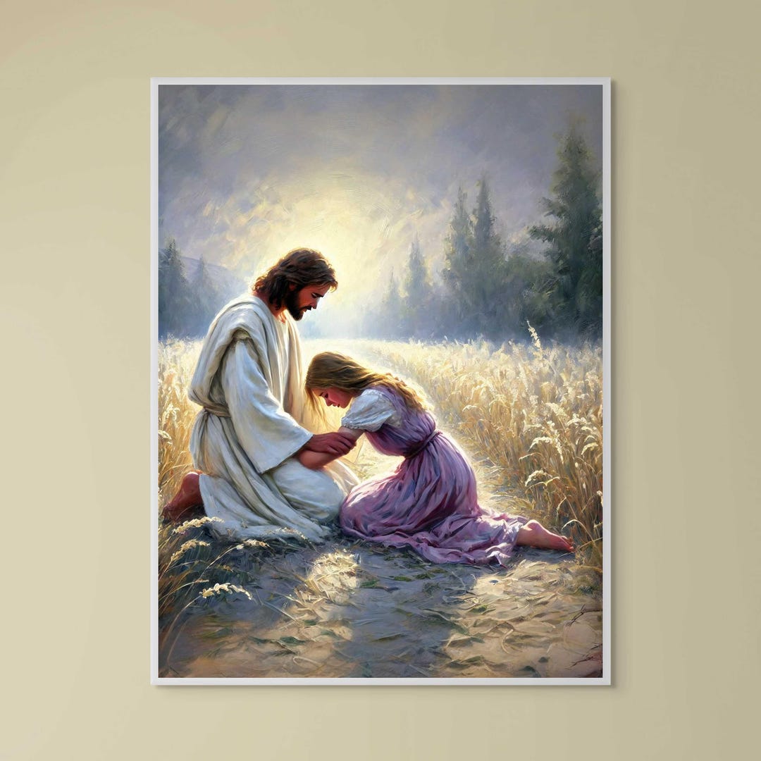 Ask for Forgiveness | Christian Poster | Jesus and Girl | Christian ...
