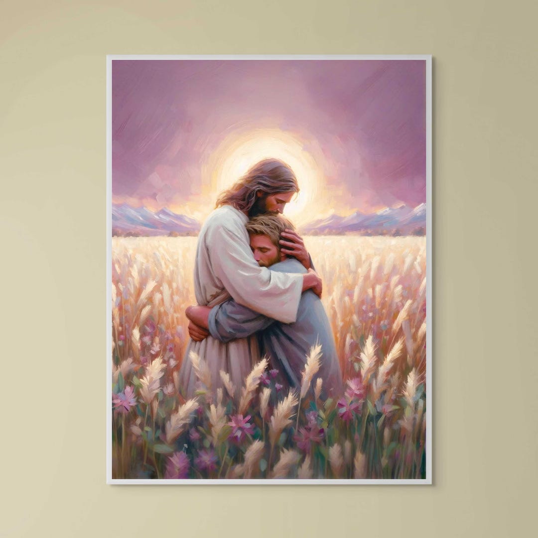 Christ Supports You | Digital Art | Jesus and Man Art | Jesus Picture ...