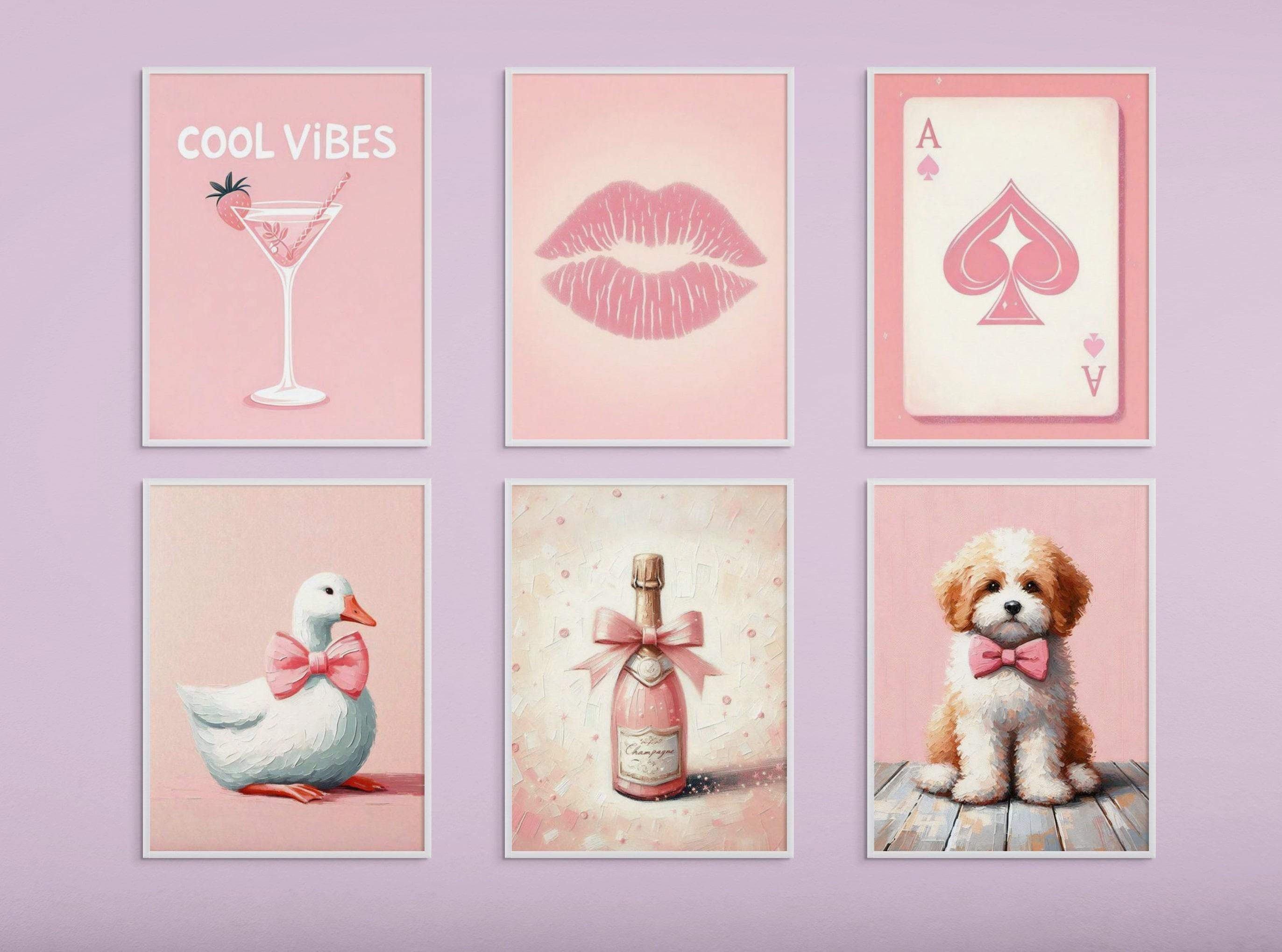 Girl Art Bundle, Women Digital Art, Printable Wall Art, College Room ...