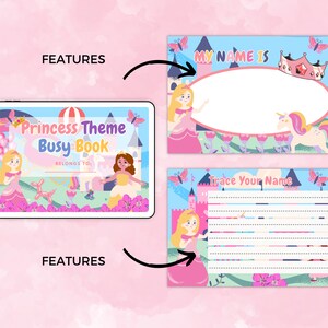 6 Theme Busybook, Kids Workbook, Toddlers, Quiet Book, Tracing ...