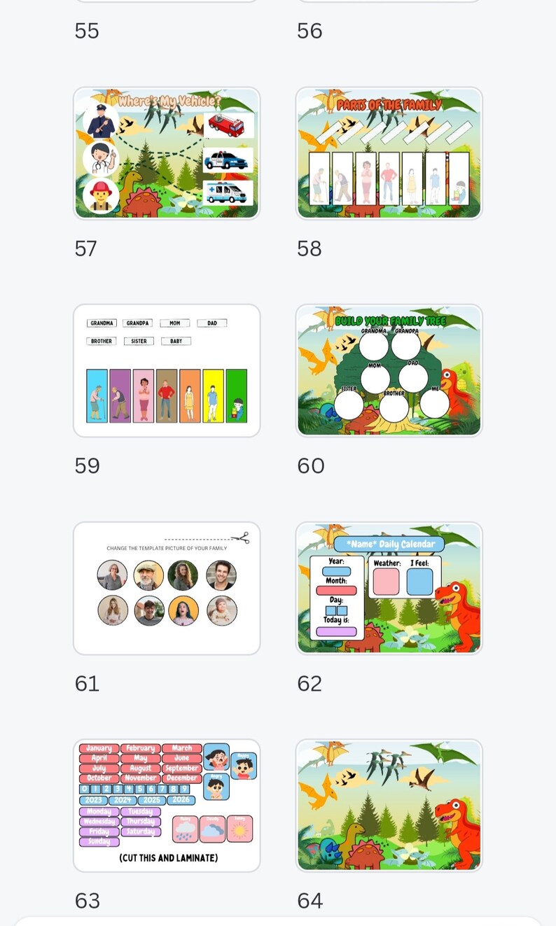6 Theme Busybook, Kids Workbook, Toddlers, Quiet Book, Tracing ...