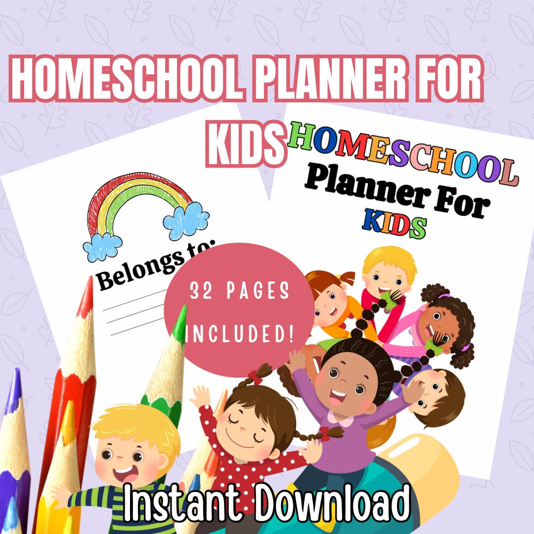 Homeschool Planner Printable: Teacher & Student Planner (digital ...