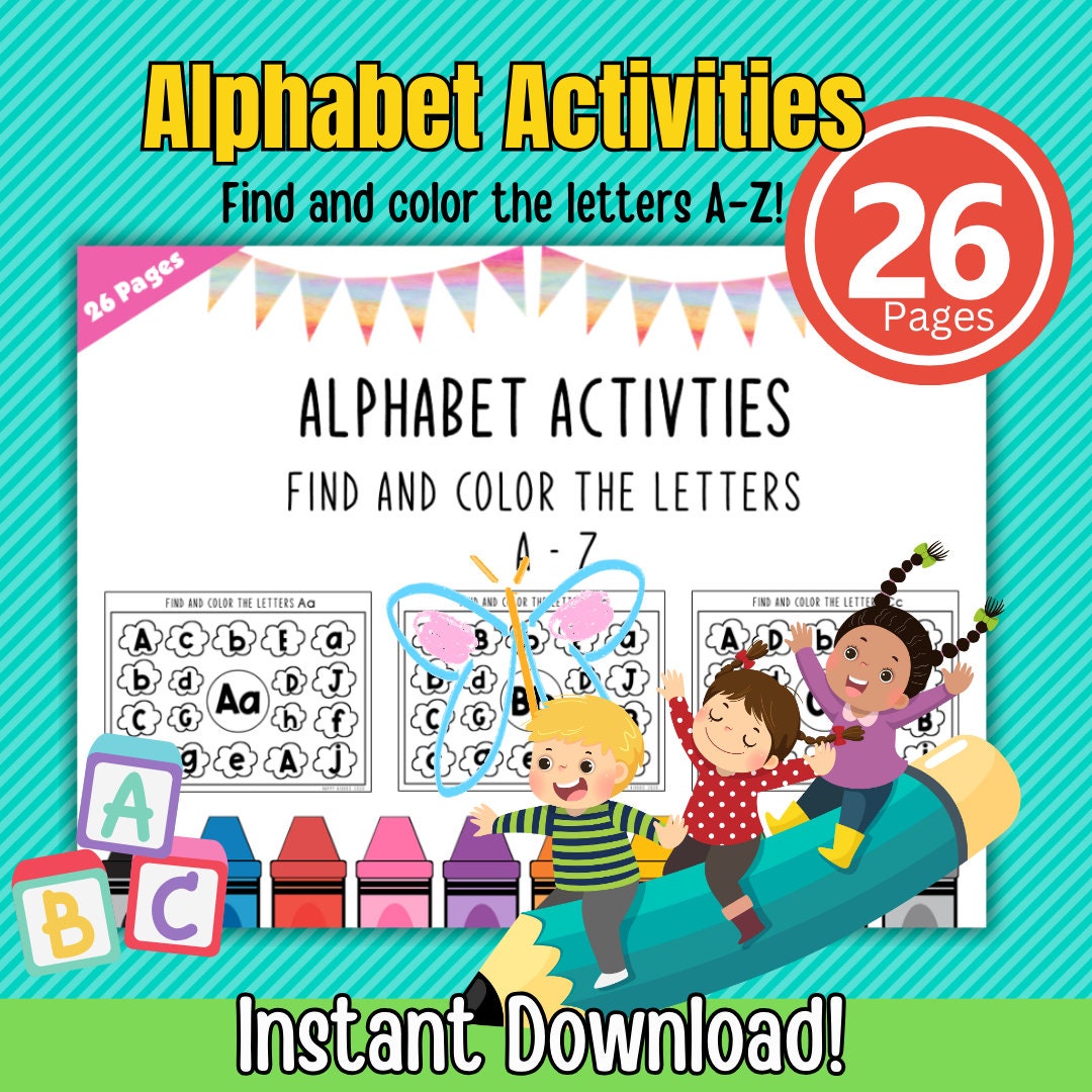 Alphabet Coloring Pages, Preschool Coloring Pages, Preschool Activity ...