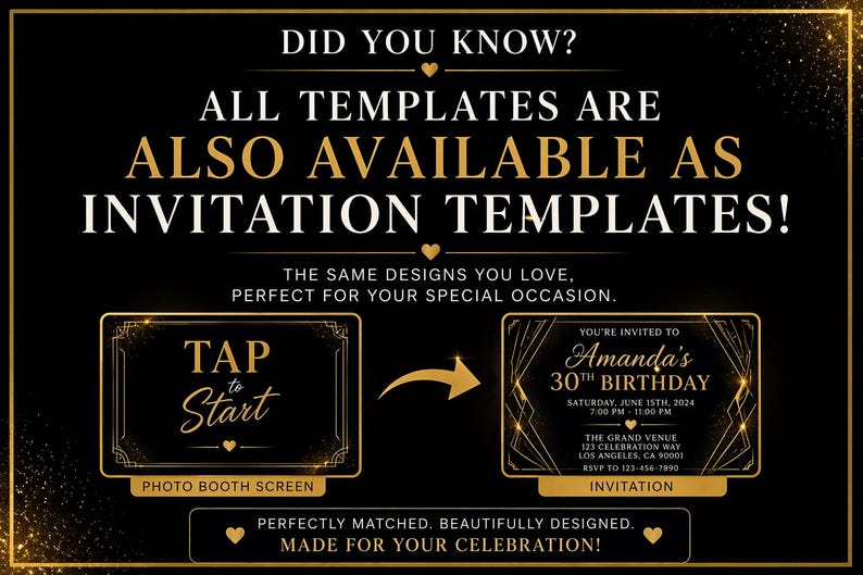 15 Editable Holidaytemplates, Christmas New Year Party Designs (4x6 ...