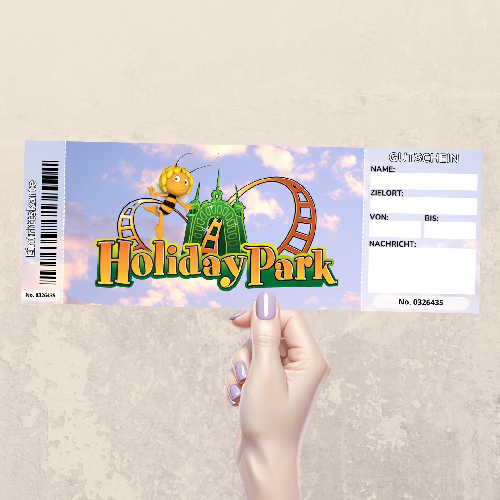 Editable Surprise Ticket for Holidaypark Germany | Gift Idea | Instant ...