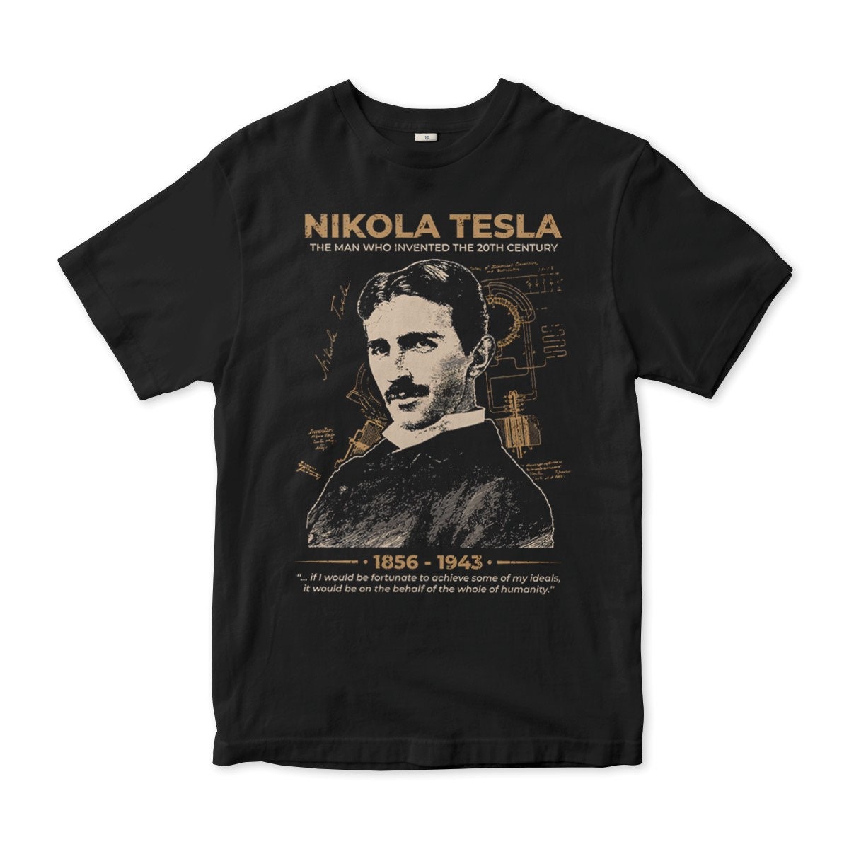 Nikola Tesla the Man Who Invented the 20th Century T-shirt, Men's and ...
