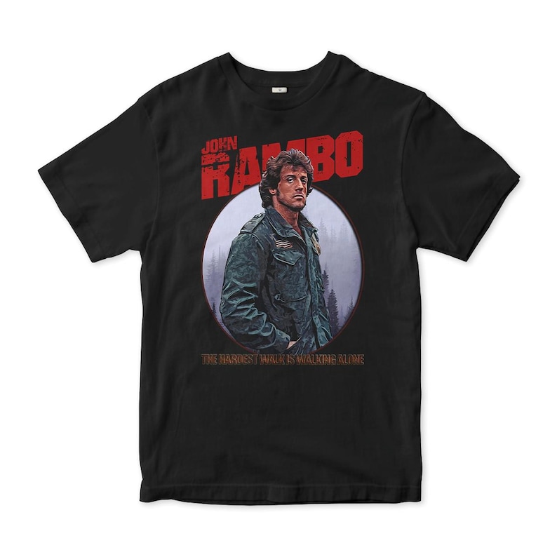 John Rambo First Blood T-shirt, Sylvester Stallone Shirt, Men's and ...