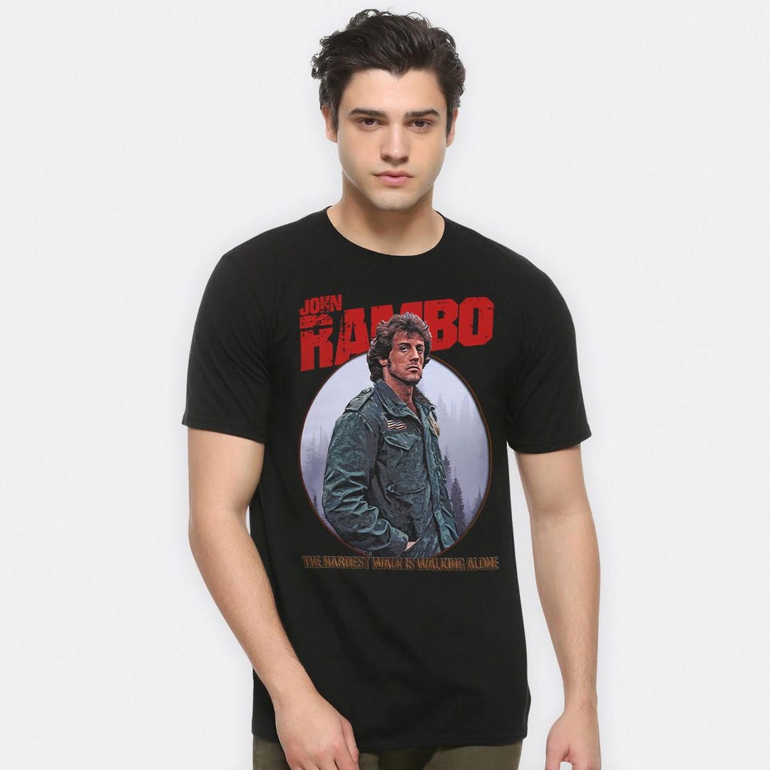 John Rambo First Blood T-shirt, Sylvester Stallone Shirt, Men's and ...