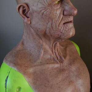 Old Man Mask Realistic Silicone Prosthetic, Personalized Hyper ...