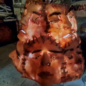 Human Skin Lampshade 14 Skinned Faces, Body Parts, Horror Gore Special ...