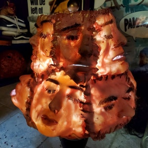 Human Skin Lampshade 14 Skinned Faces, Body Parts, Horror Gore Special ...