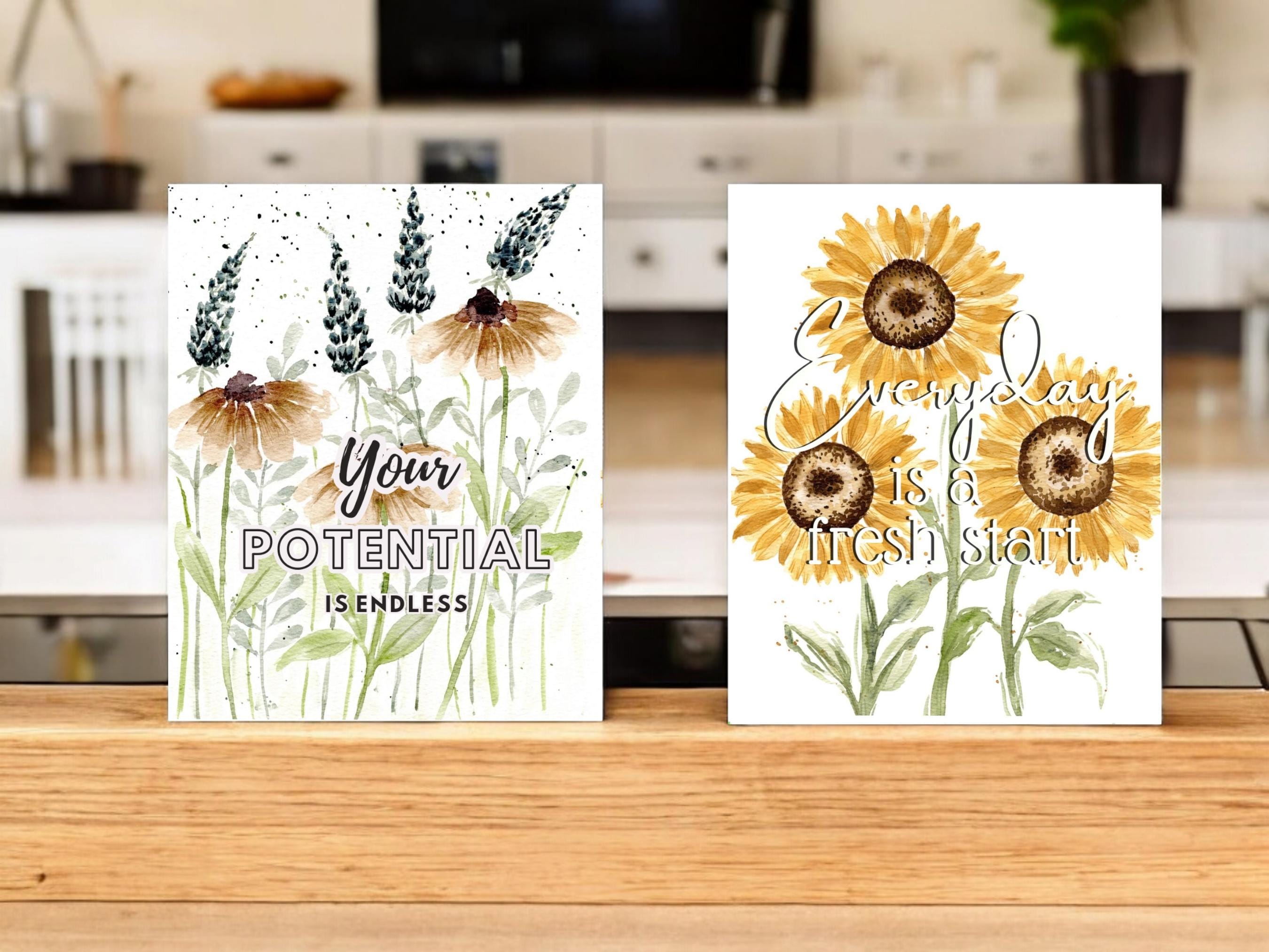 18pk Positive Affirmation Note Cards #1 – Mini and Standard Sizes – 2 ...