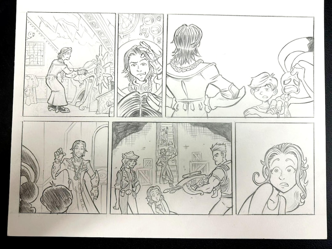 Shadowbinders Art - Original Comic Page Kneon Transitt and Kambrea ...