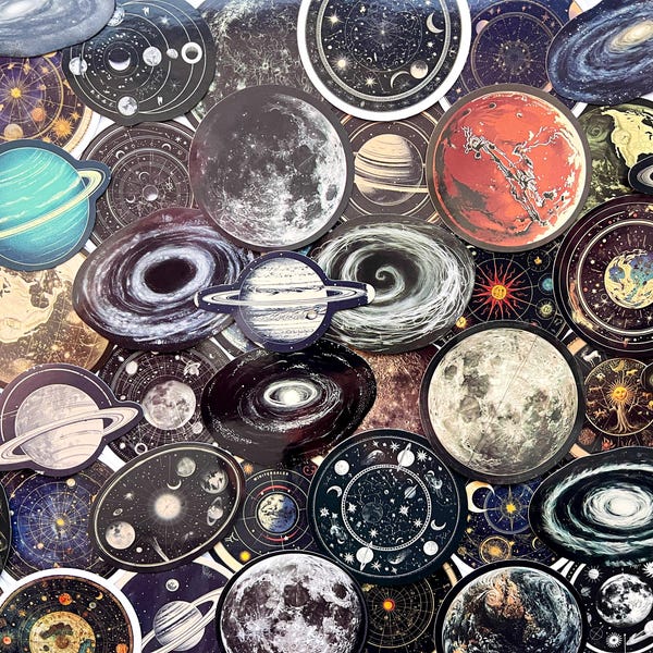 Space Stickers - Etsy