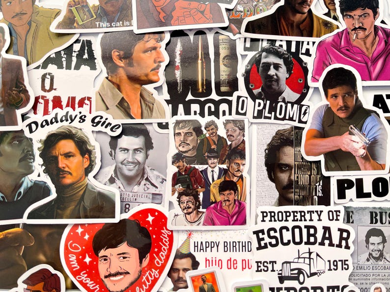 Pack of 50 Pablo Escobar Stickers, Pablo Escobar Sticker Pack ...