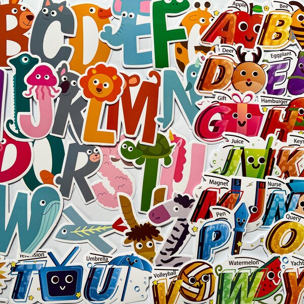 Alphabet Stickers - Etsy