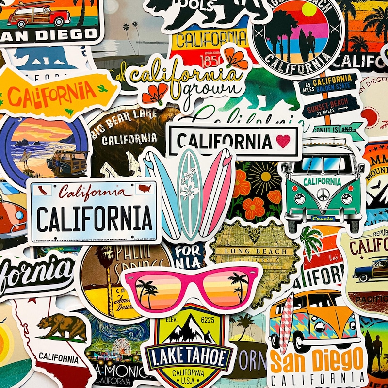 California Stickers - Etsy