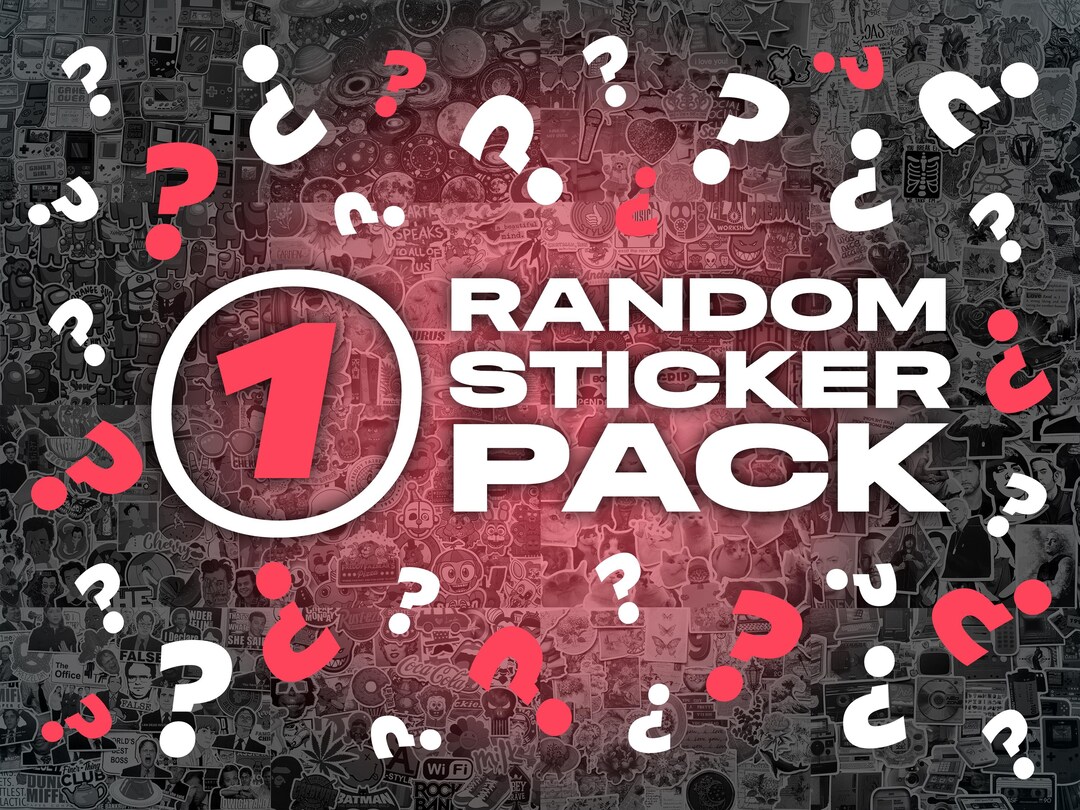 1 Random Sticker Pack,waterproof Sticker Bundle, Die Cut Sticker ...