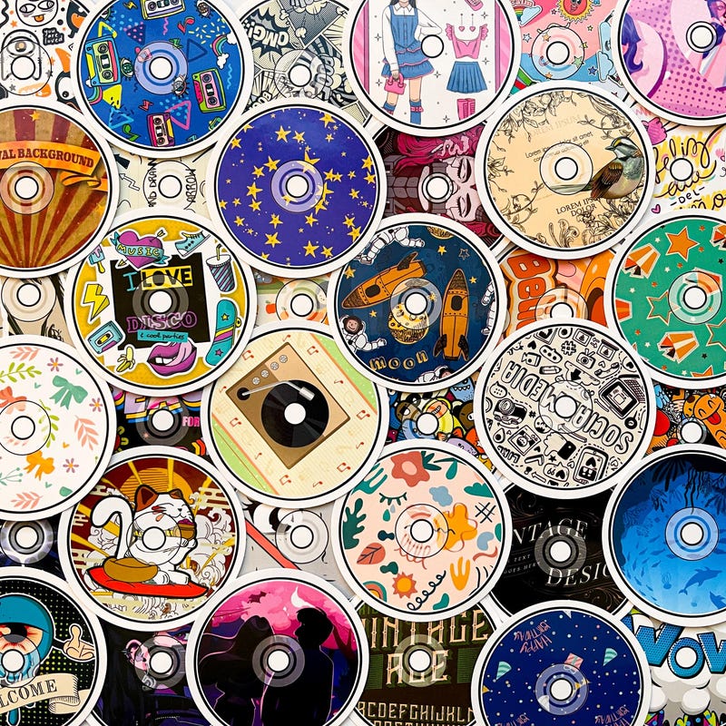 Record Stickers - Etsy